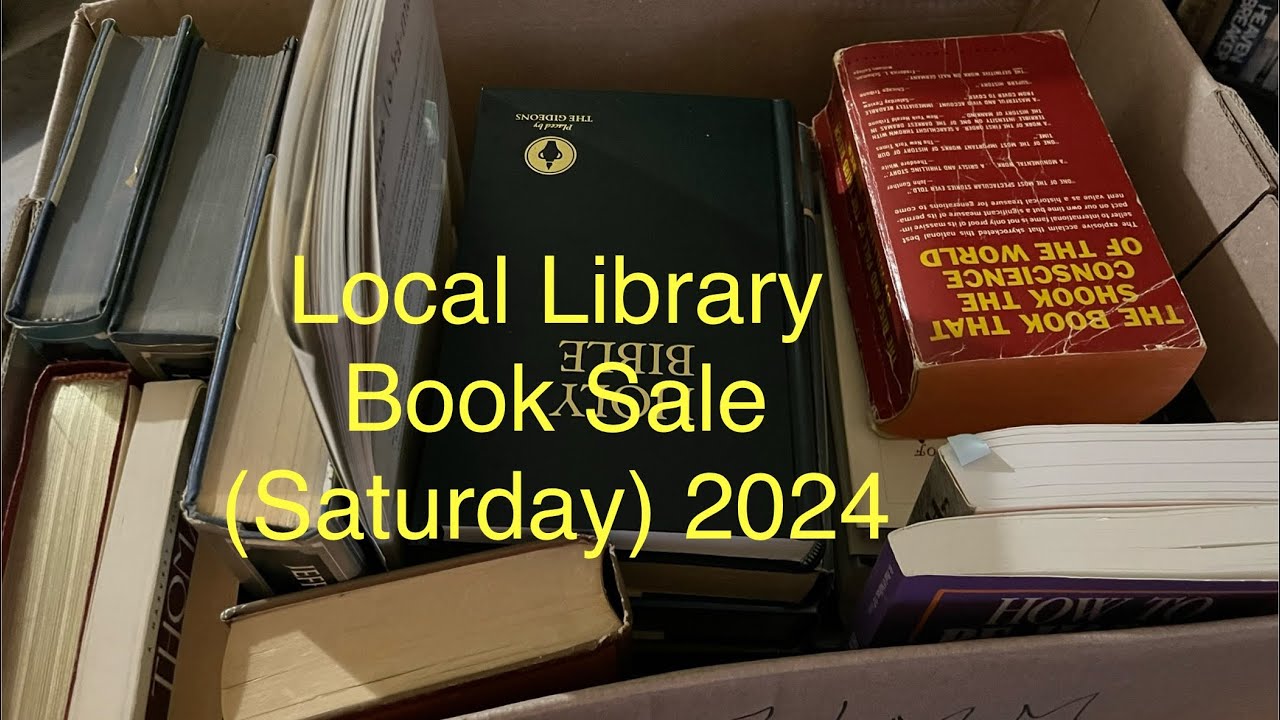 Local Library Book Sale (Saturday) 2024 - YouTube