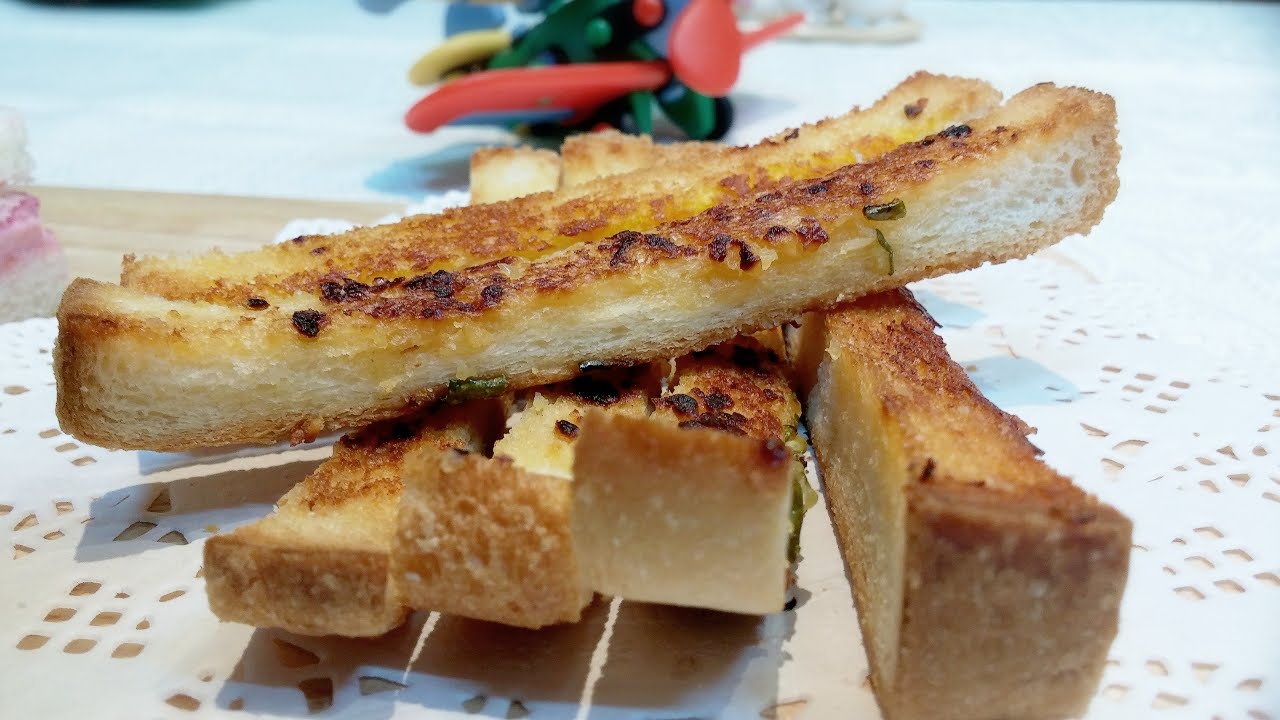 마늘러스크 마늘빵 garlic bread rusk - YouTube