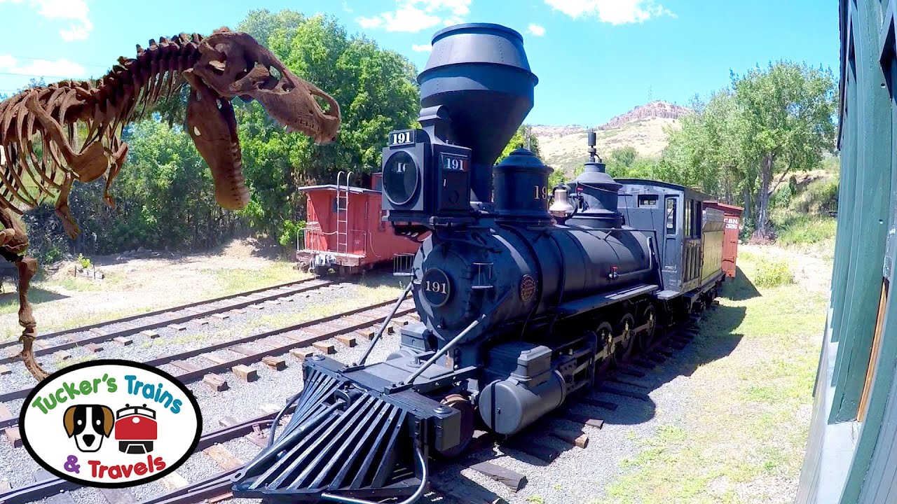 ALL ABOARD THE DINOSAUR EXPRESS TRAIN! Family Fun for Everyone! - YouTube