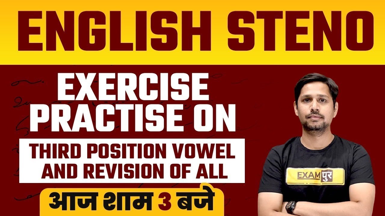 ENGLISH STENO | English Shorthand Class | Exercise Practise on 3rd ...
