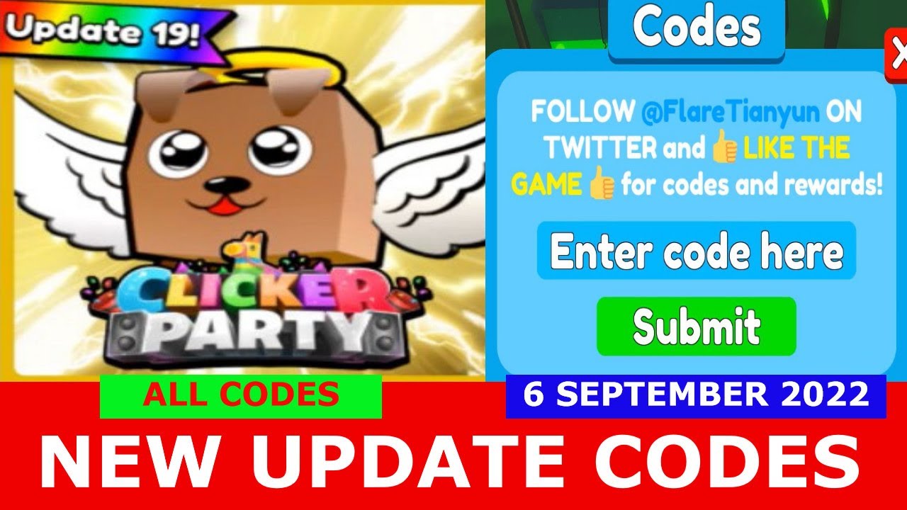 NEW UPDATE CODES [SUPER REBIRTHS!] ALL CODES! Clicker Party Simulator ...