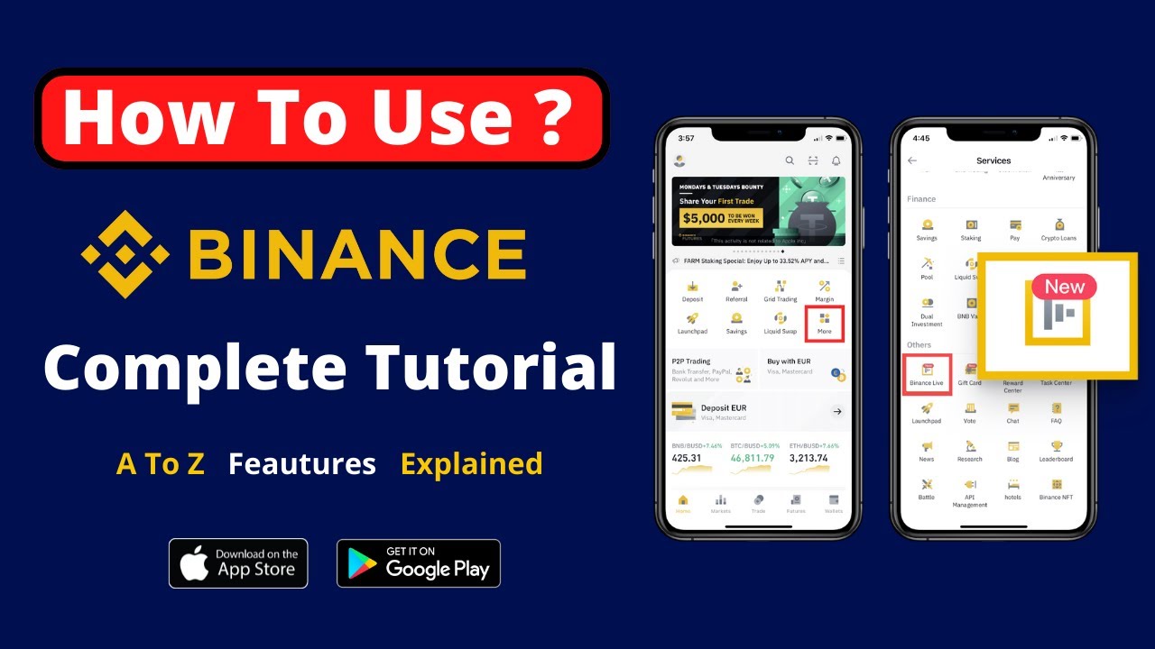How to use Binance App 📱 || Binance Complete Tutorial for Beginners ...