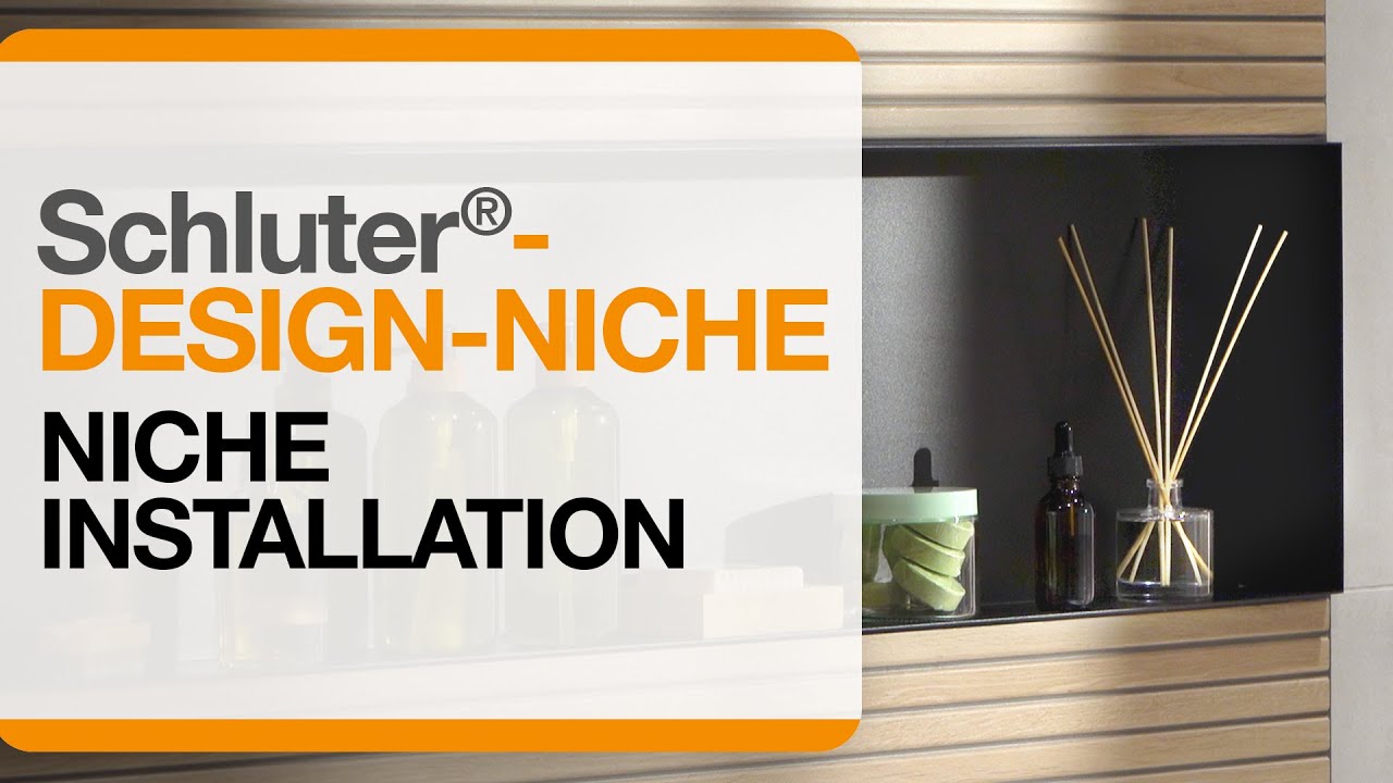 How to install the Schluter®-DESIGN-NICHE - YouTube