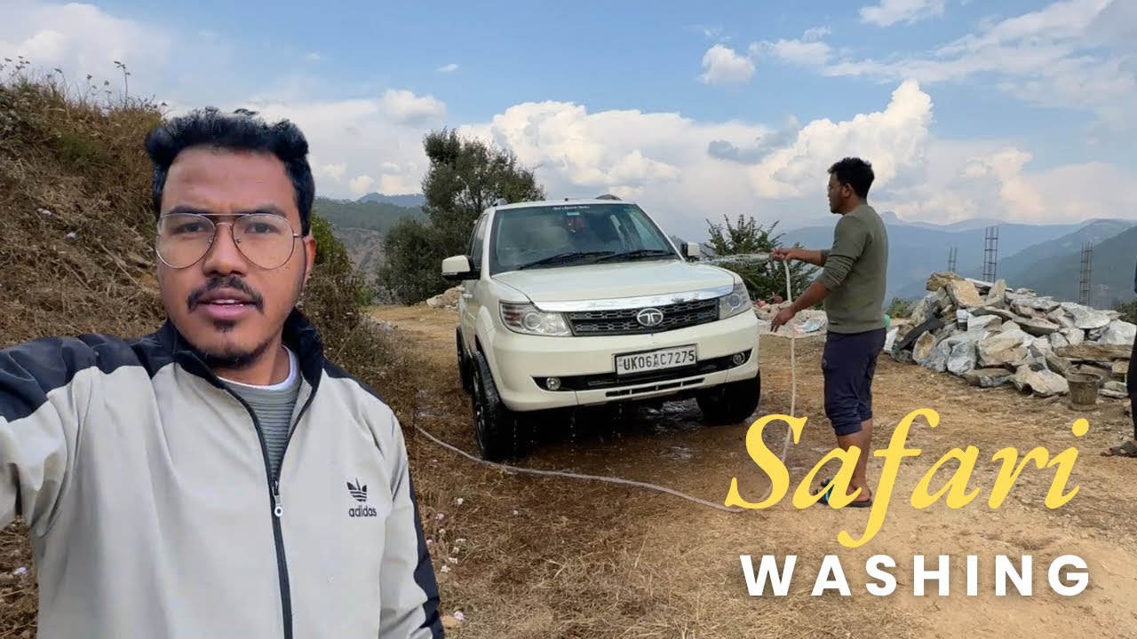 TATA Safari Strome Cleaning || Car washing vlog 🤣 - YouTube