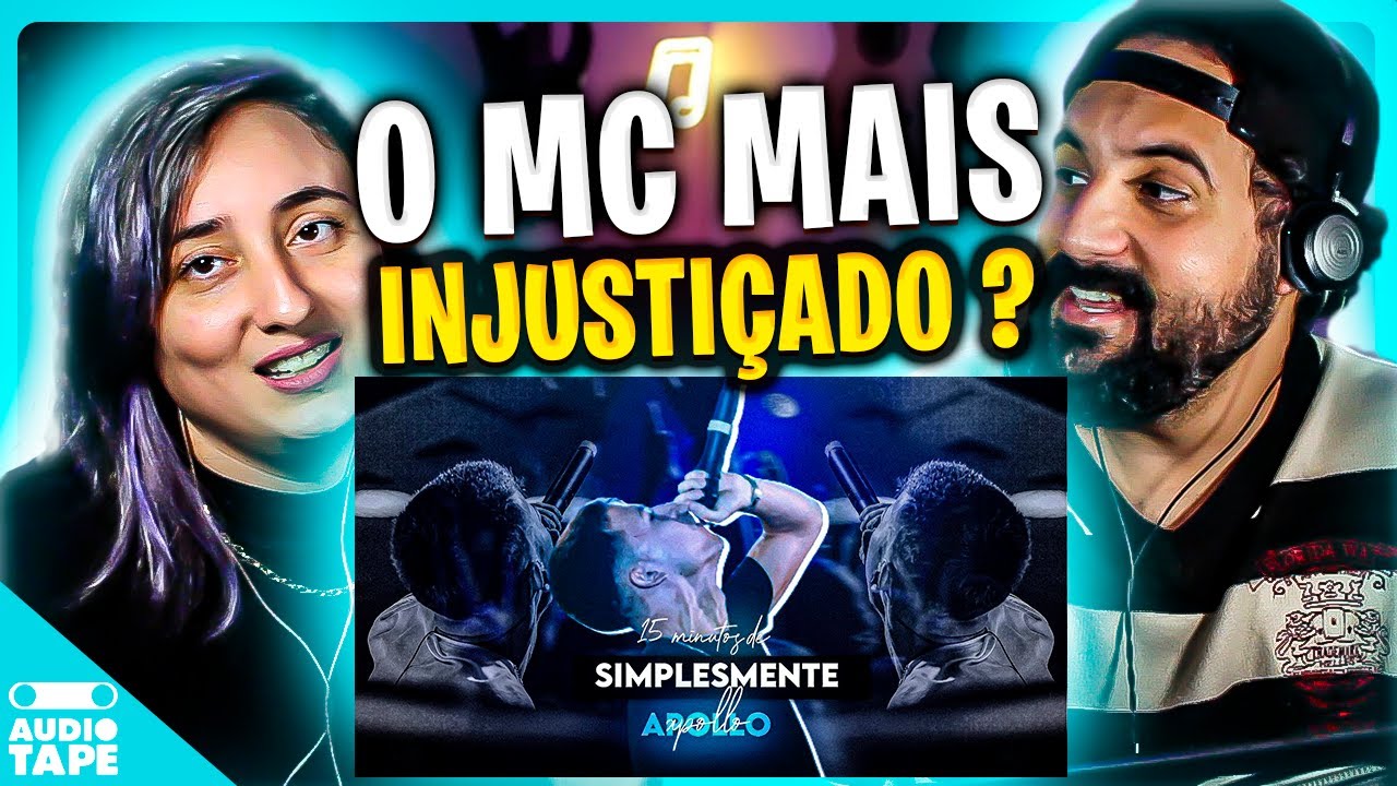 15 MINUTOS DE SIMPLESMENTE APOLLO MC!!! 👑 AUDIO TAPE REACT - YouTube