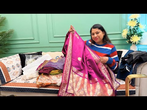 बनारस से बनारसी साड़ी की Shopping🥻🛍️ || Indian Mom Studio