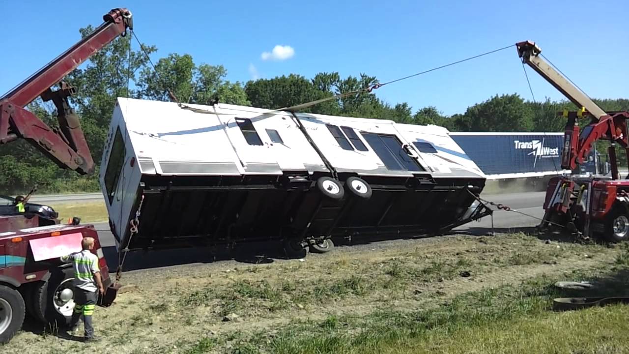RV Rollover - YouTube