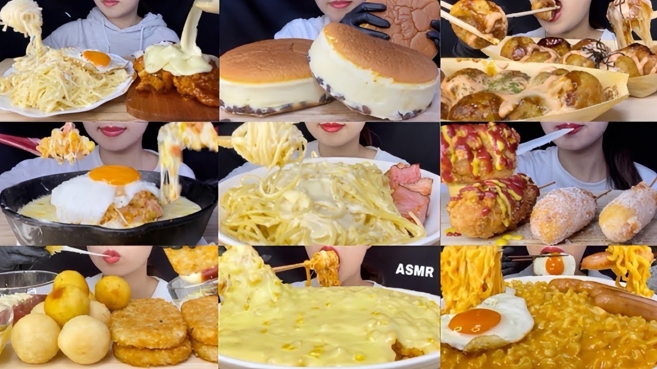 ASMR チーズ 総集編 치즈 모음 eating sounds cheese party!! - YouTube
