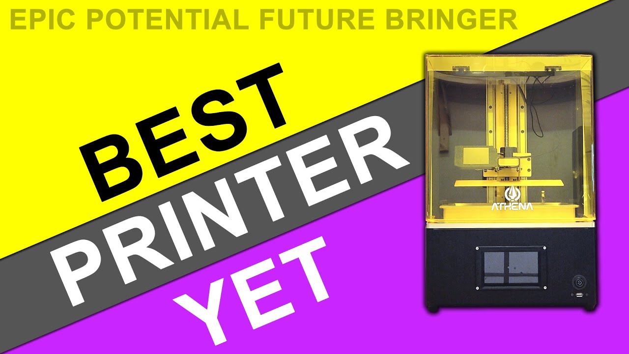 Athena 3D Resin (EPIC POTENTIAL) Printer - an overview - YouTube