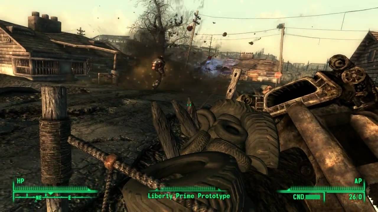 Fallout 3 Big Town Liberty Prime - YouTube
