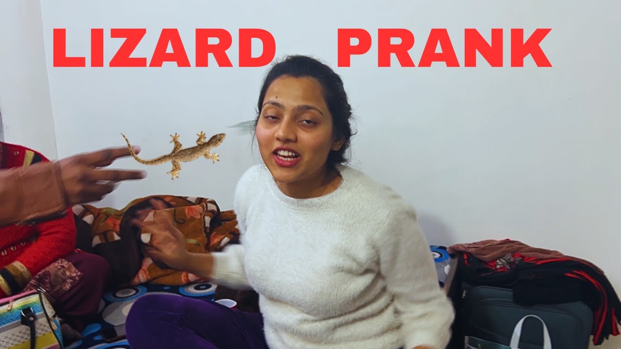 LIZARD 😂🦎PRANK ON MY SISTER || EPIC REACTION 😂 - YouTube