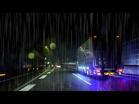 ☔️Late Night Rainy Highway Drive💤Drift into Deep Sleep😴(Real Footage, Not AI)