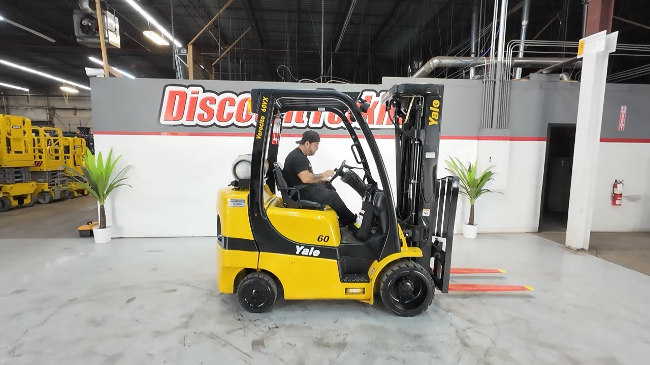 YALE GC060VX 6,000lb LP (Propane) #299L - Forklift for Sale - YouTube