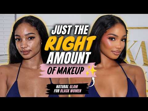 The PERFECT Natural Glam Makeup Tutorial for Black Women | Beginner Friendly