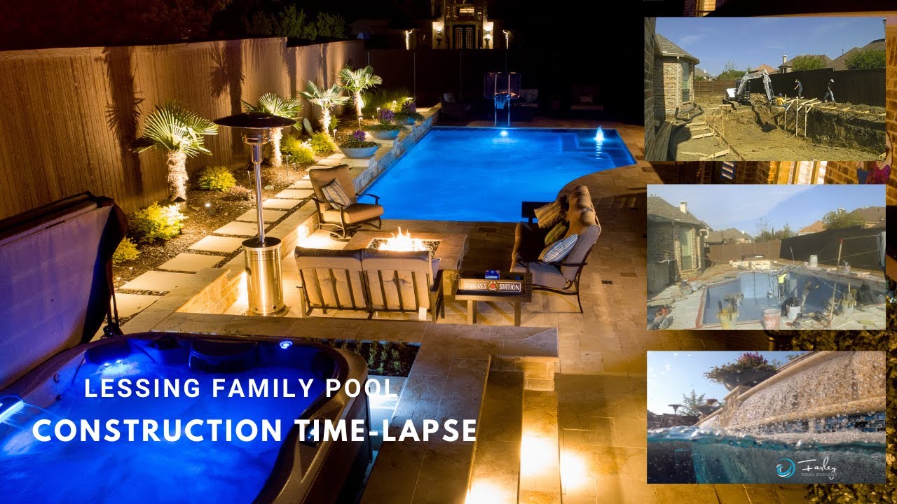 Lessing Family Pool Construction Time-Lapse - YouTube