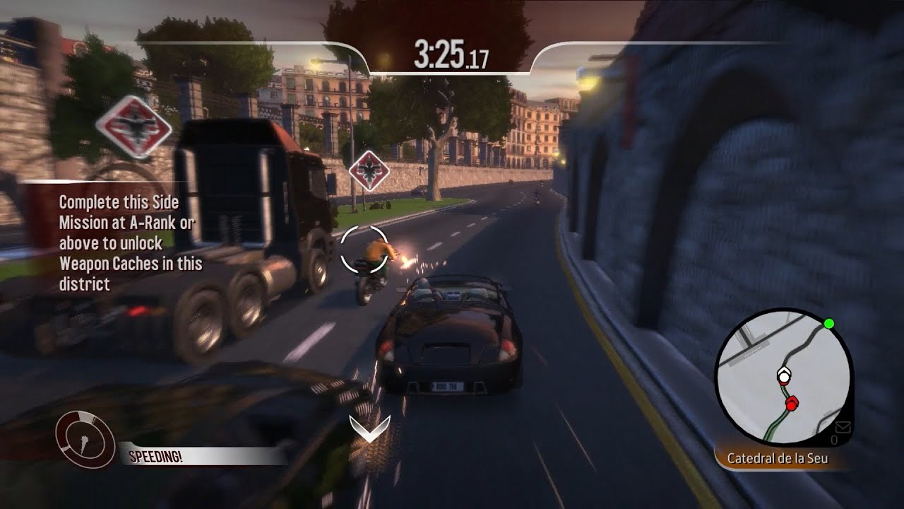 Wheelman - PS3 - Fugitive - Escape From Parc de la Ciutadella (Blind ...