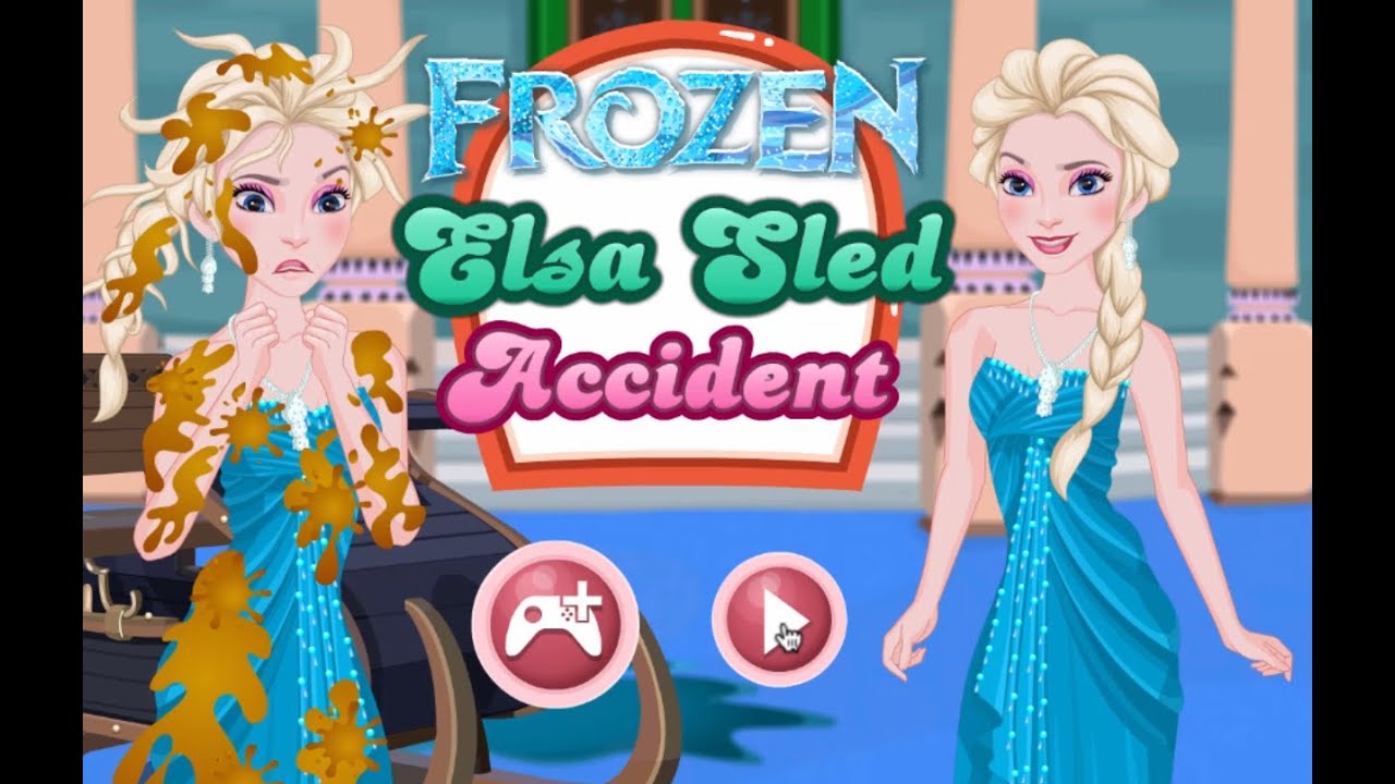 Frozen Elsa Sled Accident - Frozen Games To Play - yourchannelkids ...
