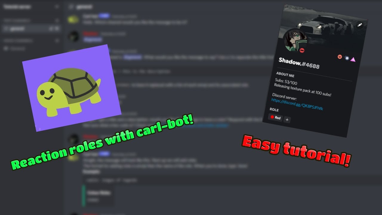 How to make reaction roles with carl-bot! (2022) - YouTube
