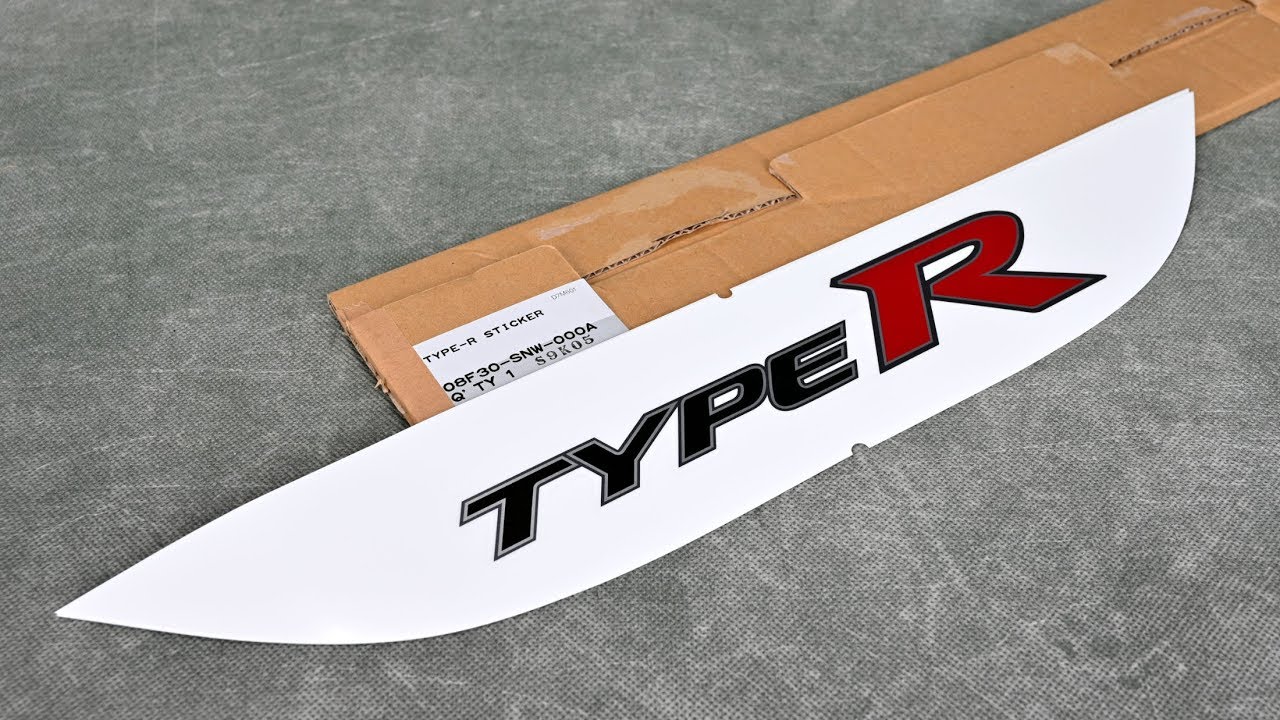 08F30-SNW-000A, 08F30SNW000A OEM Honda emblemat naklejka TypeR Civic ...