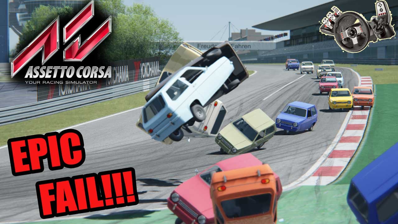 O EPIC FAIL das pistas: Reliant Robin - Assetto corsa Logitech G27 ...