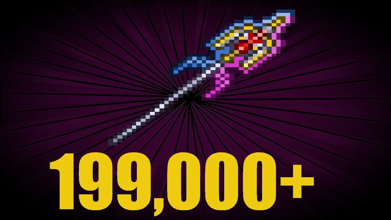 Terraria Super Buffed True Gungnir vs Calamity Mod Boss Rush - YouTube