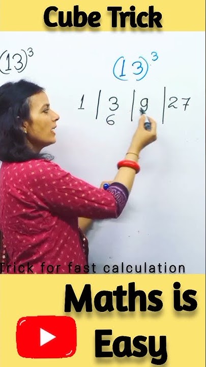 Quickest way to find cube of any number | Cube Trick | Vedic Maths #shorts #youtubeshorts # ...