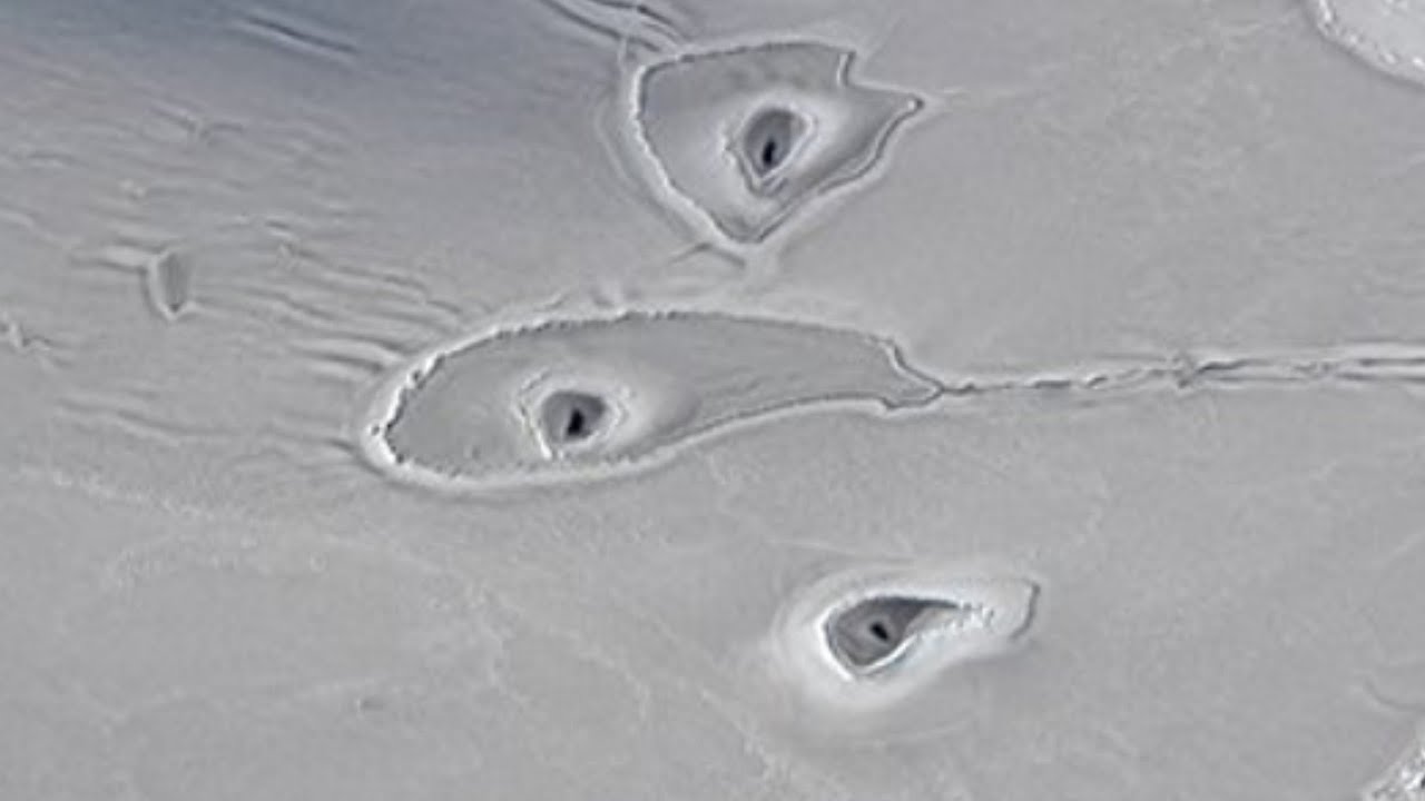 Mysterious Arctic ice circles baffle NASA - YouTube