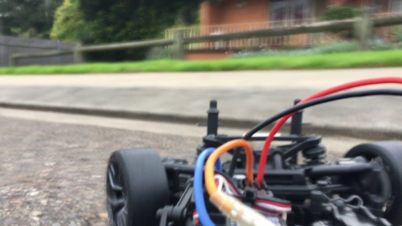 Albert played with my RC car with hold iphone camera - YouTube