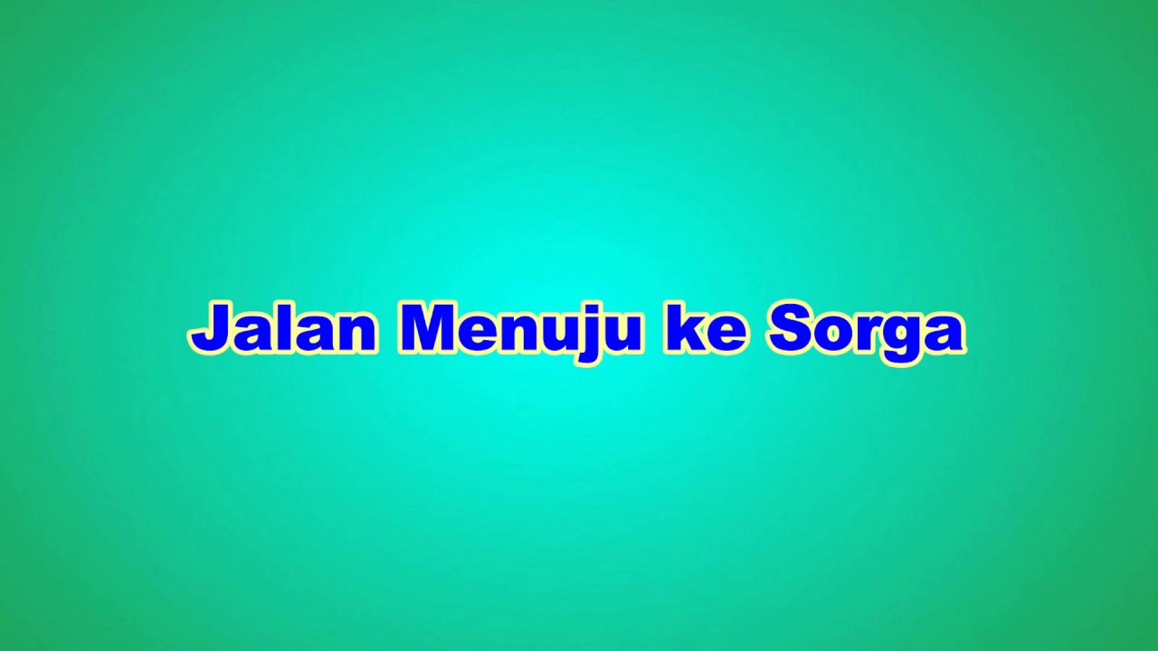 Pujian Gerak Sekolah Minggu TK: Jalan Menuju ke Sorga - YouTube