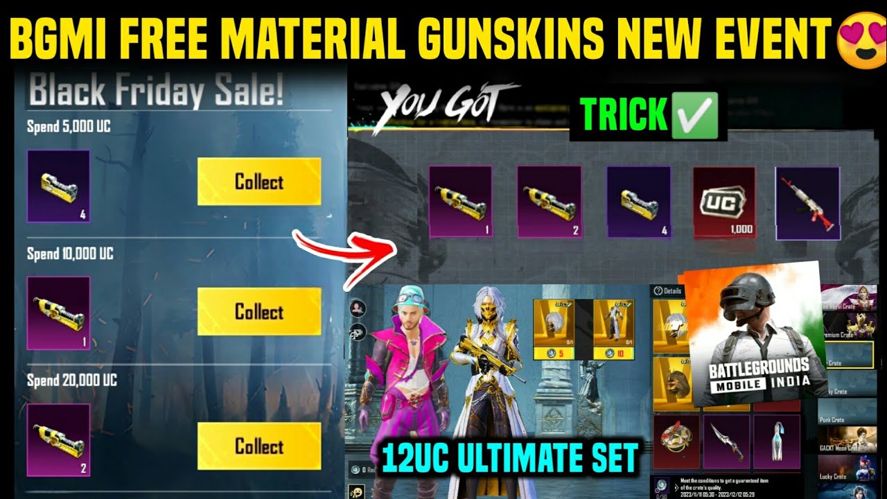 BGMI BLACK FRIDAY SALE UC SPEND EVENT | BGMI GROWING PACK & DAILY ...