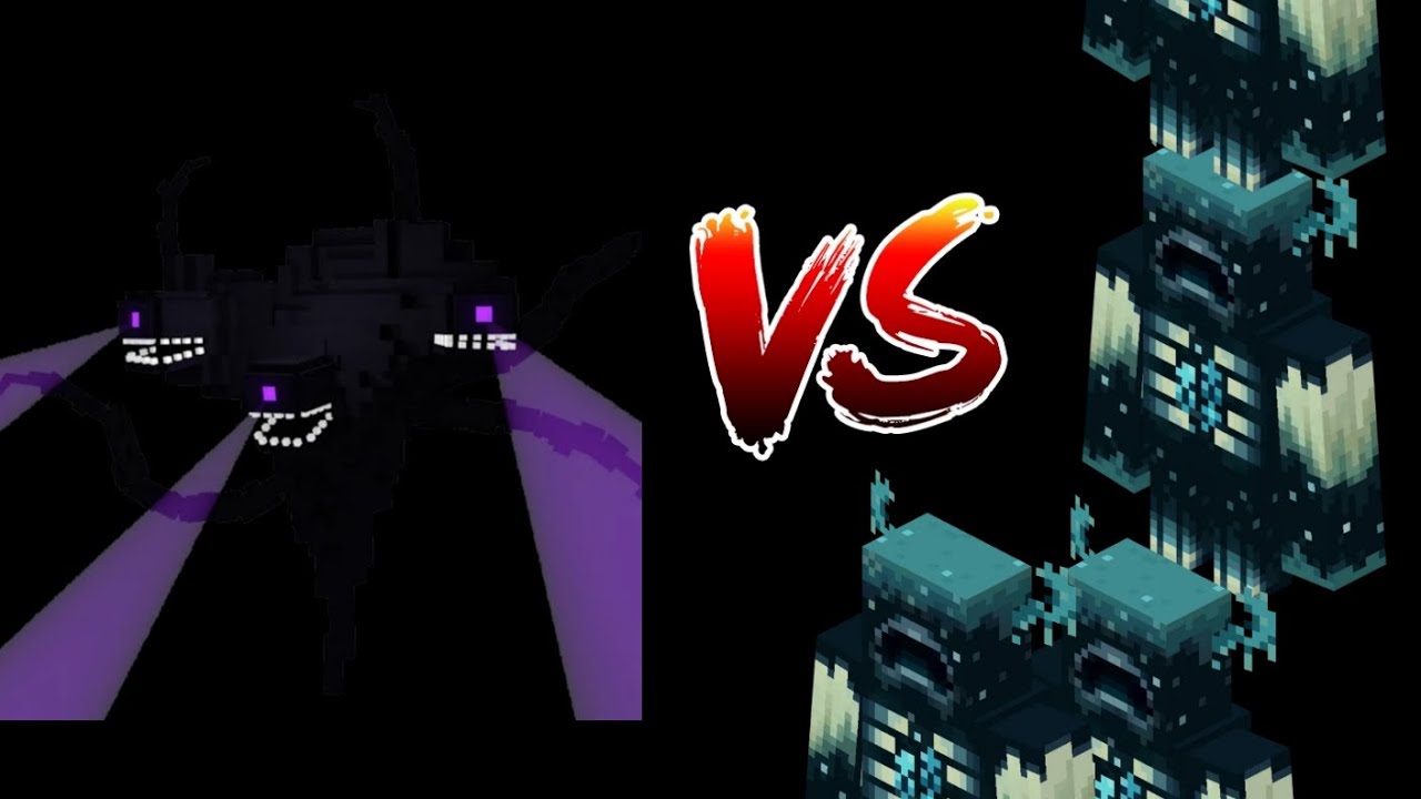 Wither Storm Vs 100 Wardens No Minecraft Youtube