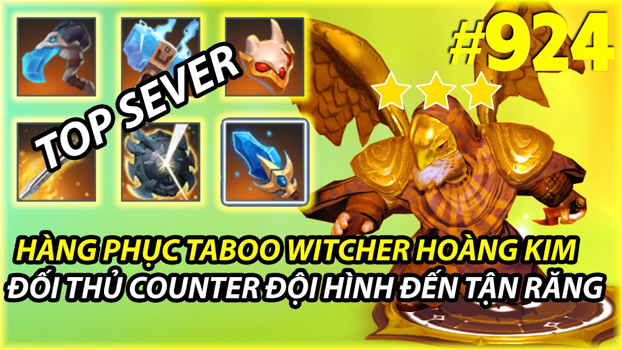 HÀNG PHỤC QUÁI VẬT TABOO WITCHER 3 SAO | AUTO CHESS MOBILE 924 - YouTube