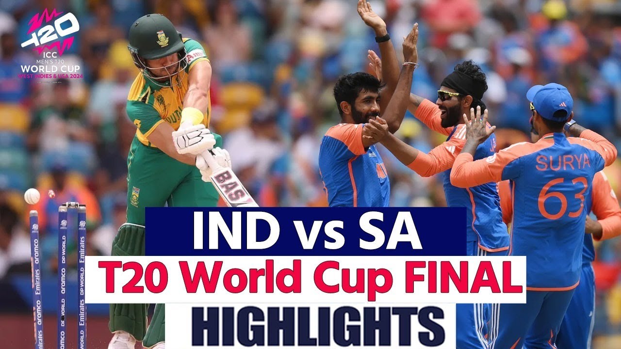 India vs South Africa Final Highlights : IND vs SA T20 World Cup 2024 Final Match Full ...