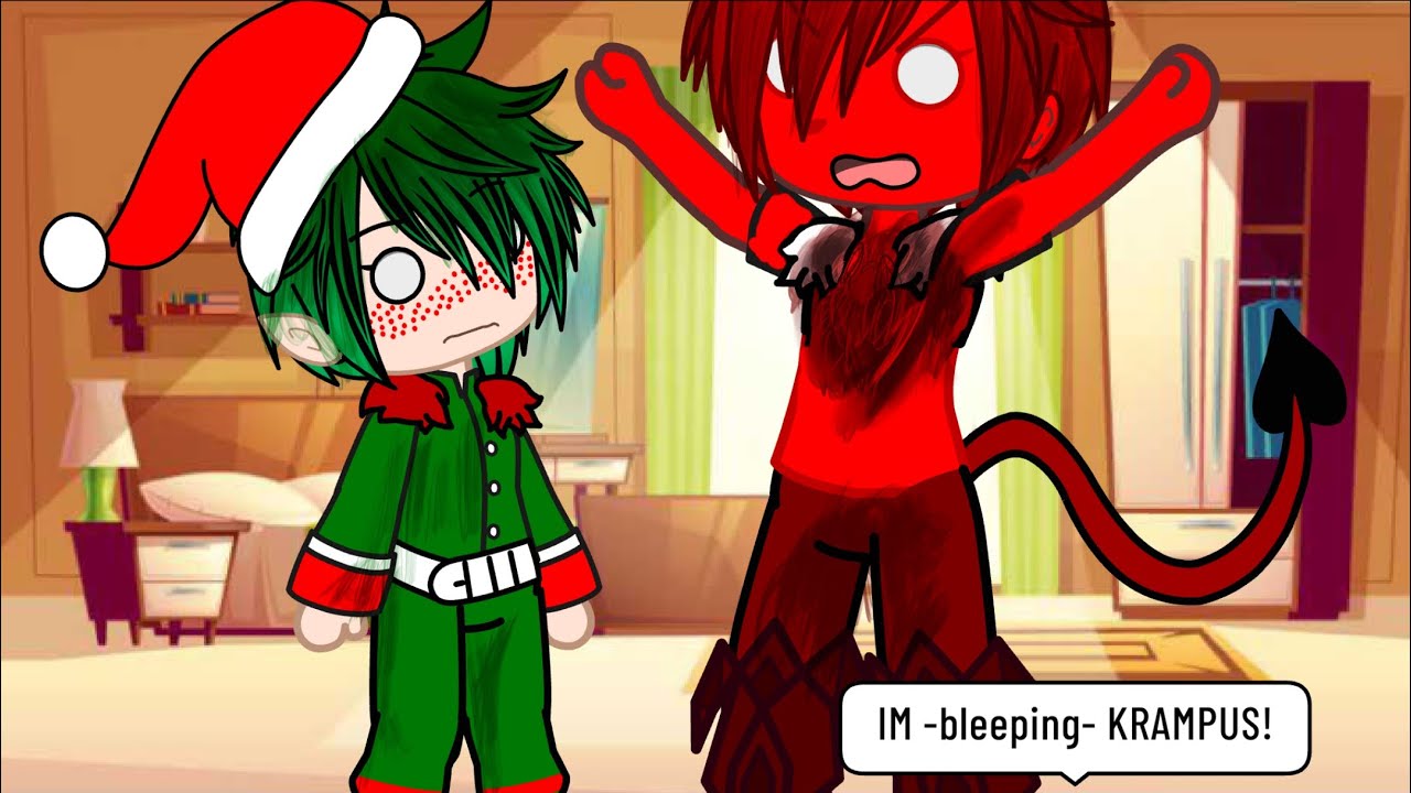 Original!?| Izuku and Katsuki turn into an elf and Krampus||gachaclub ...