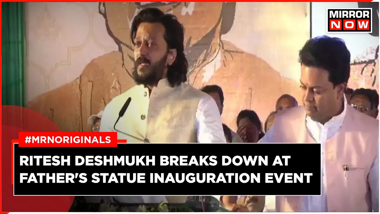 Ritesh Deshmukh Crying | Ritesh Breaks Down While Honouring Father ...