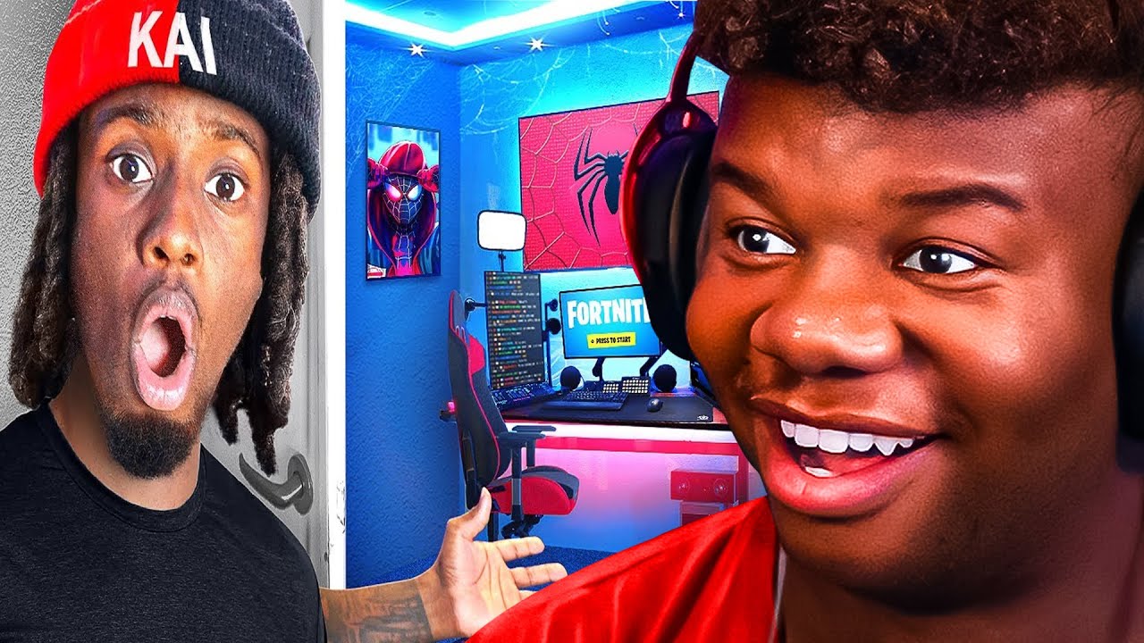 I Built Kai Cenat His Dream Gaming Room! - YouTube