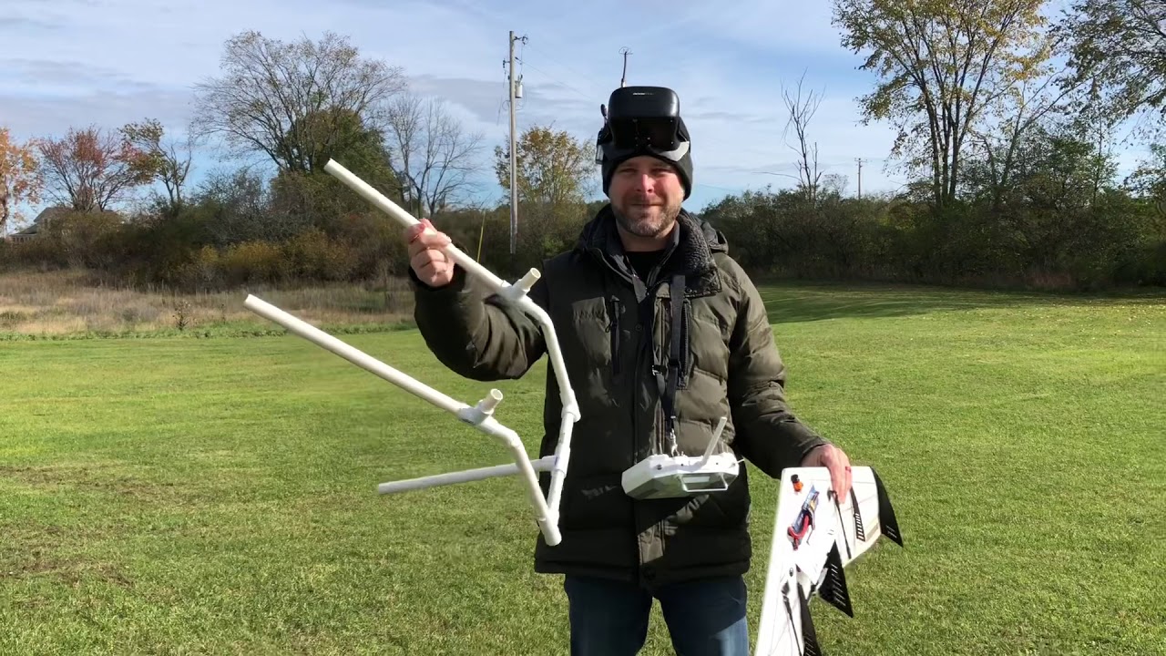 Simple PVC Launcher for FPV Race Wing - YouTube