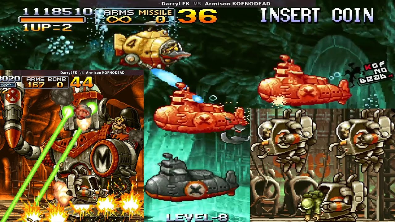 Metal slug 3 ruta de los submarinos Misión 3 level 8 - YouTube