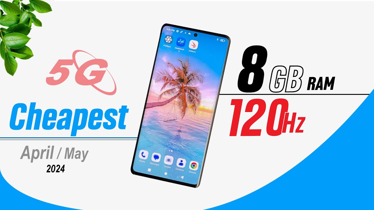 TOP 5: Cheapest 5G and 120 hz Phone With 8 GB ram 2024 | #8gbramphone # ...