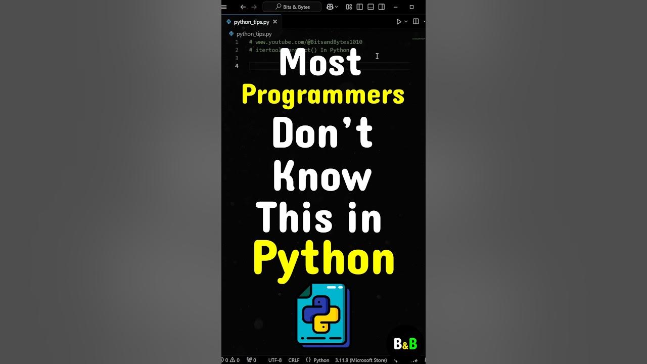 Most Programmers Dont Know This In Python Python Programming Coding Youtube