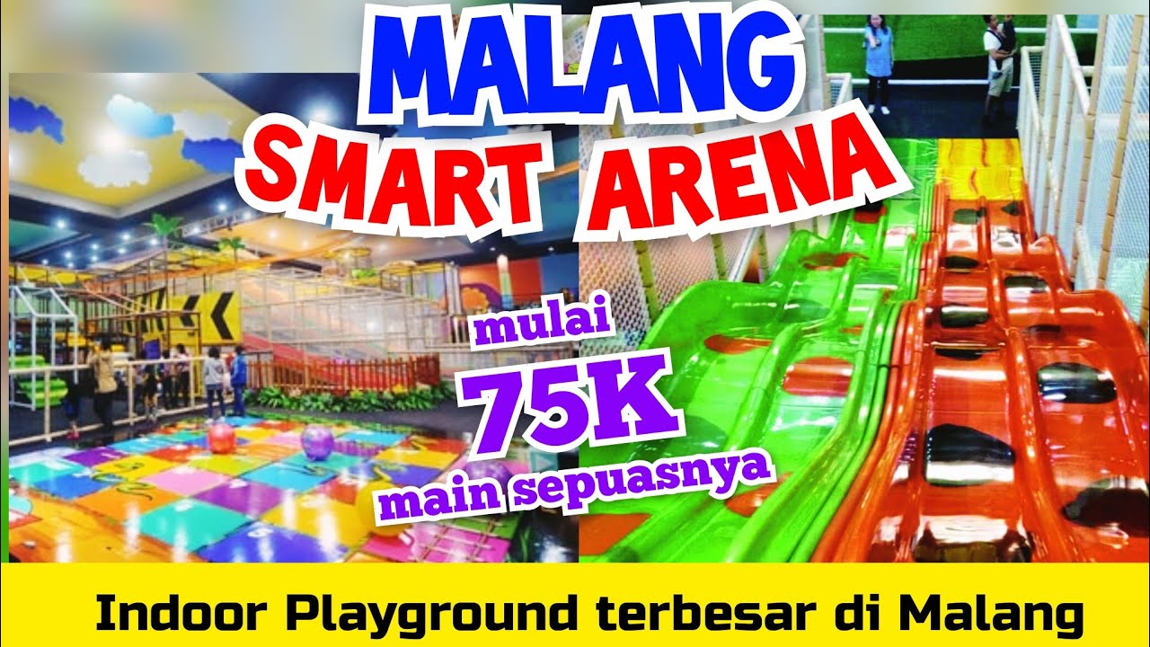 PLAYGROUND MALANG SMART ARENA LUAS BANGET WISATA KOTA MALANG - YouTube