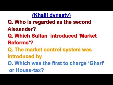 khalji dynasty//Delhi dynasty//Medieval history// - YouTube