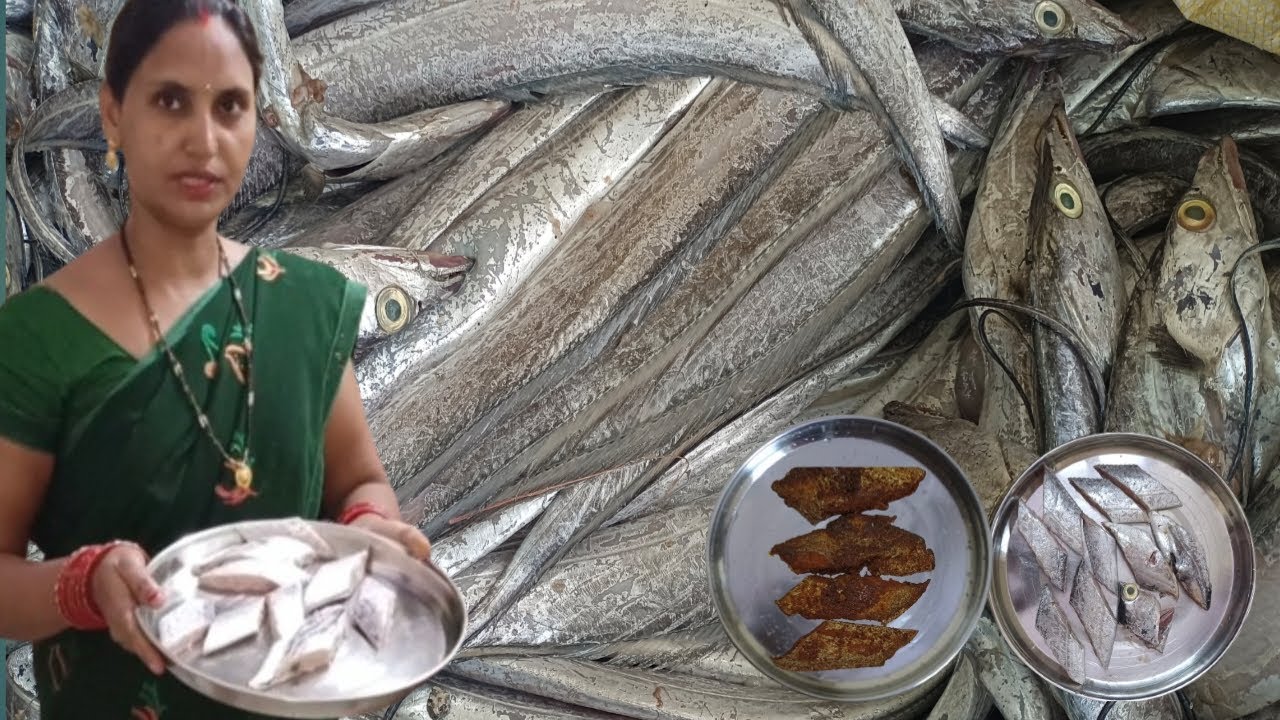 रिब्बन फिश फ्राई घर पे करे ढाबे के स्टाईल में | ribbon fish fry at home ...