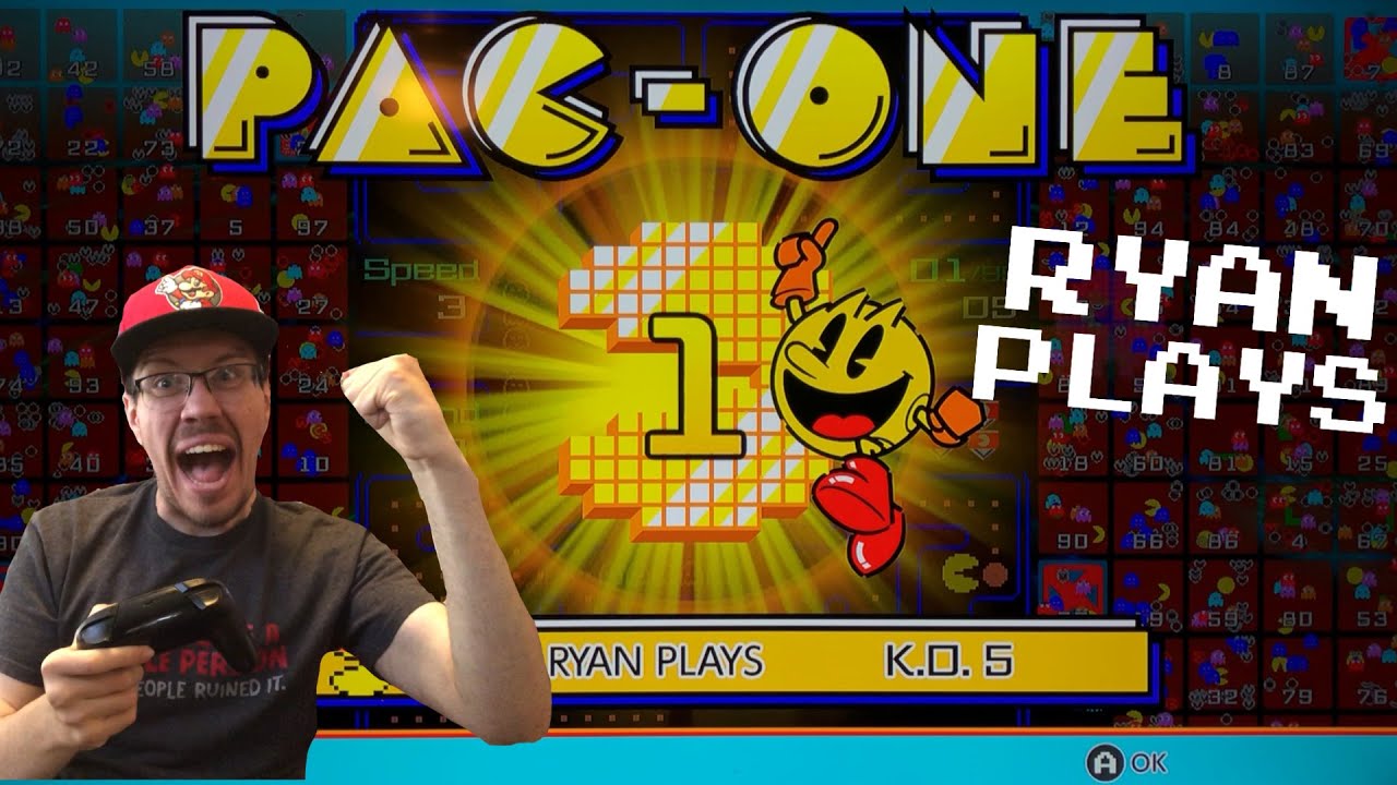 Getting My First Win In Pac-Man 99 - Ryan Plays - YouTube