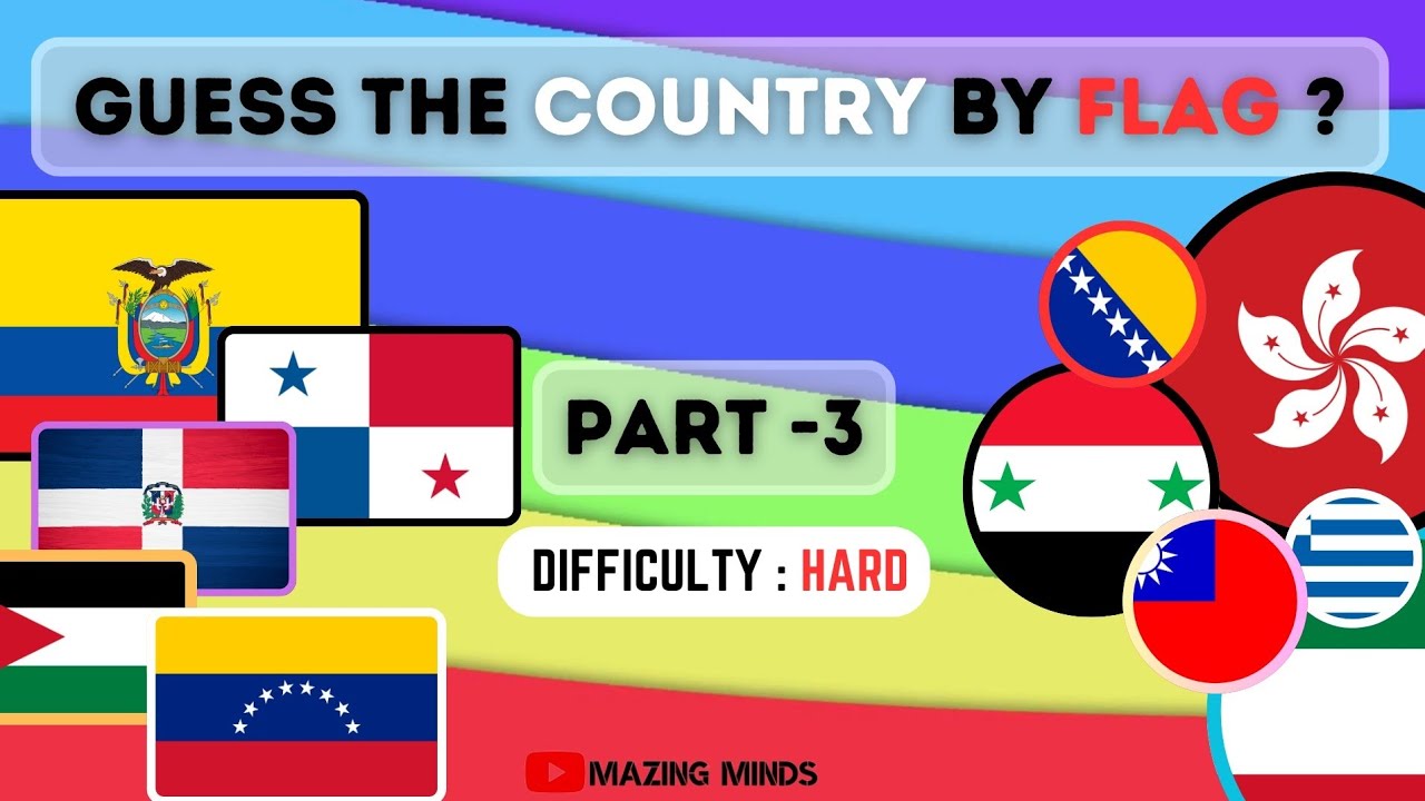 Take this Challenge| Guess the 30 COUNTRY FLAGS 🇮🇳| LEVEL : HARD - YouTube