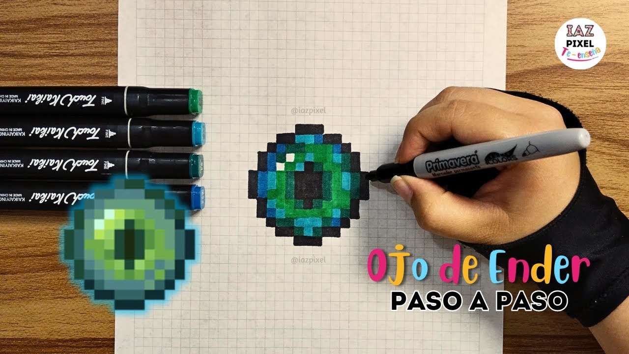 Como pintar un OJO DE ENDER en PIXEL ART – Tutorial paso a paso # ...
