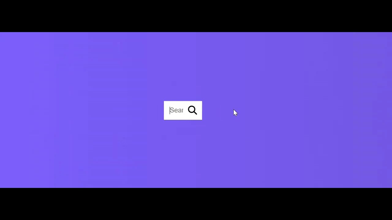 04 Hidden Search 50dayschallenge In Html Css And Javascript Youtube 3107
