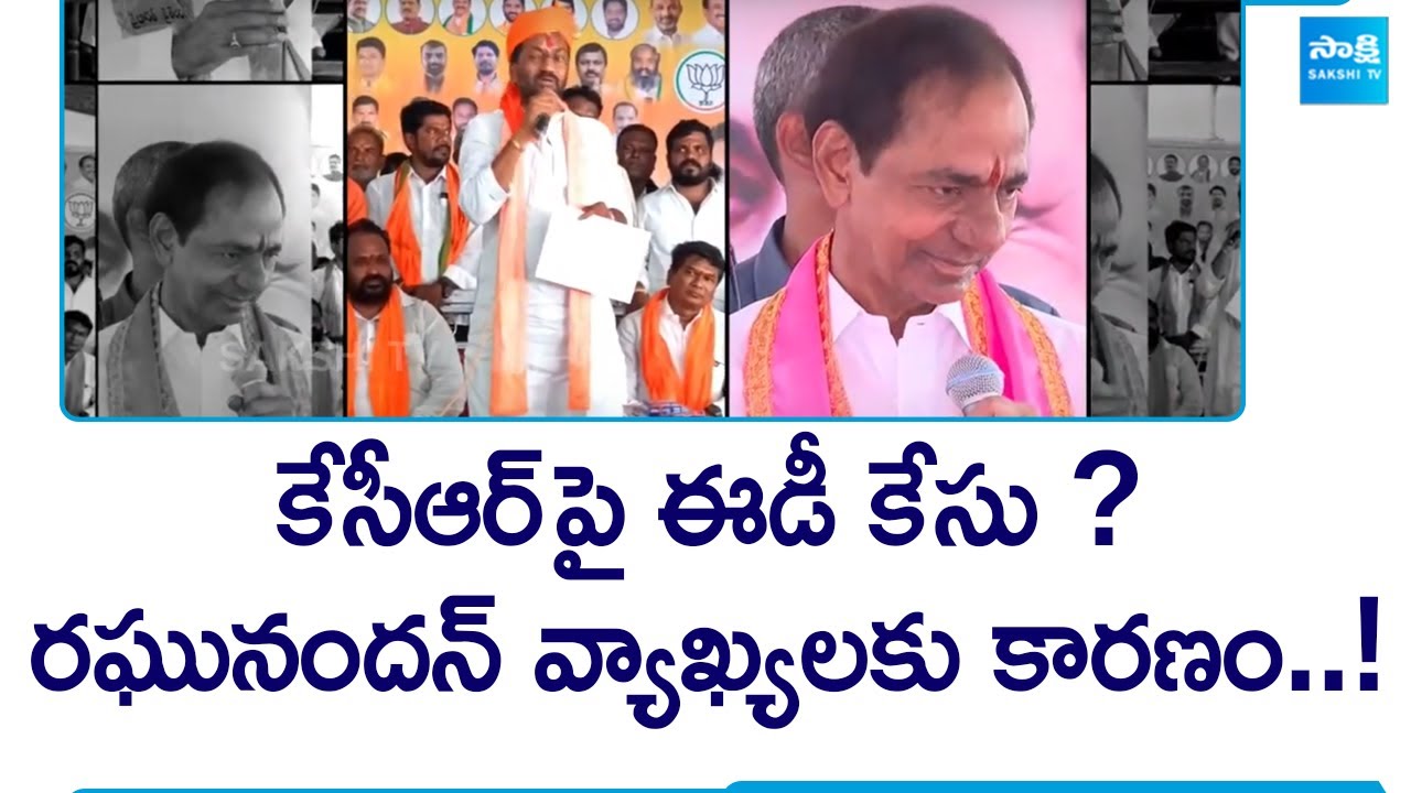 Reason Behind Raghunandan Rao Comments On KCR ED Case | ED Case against ...
