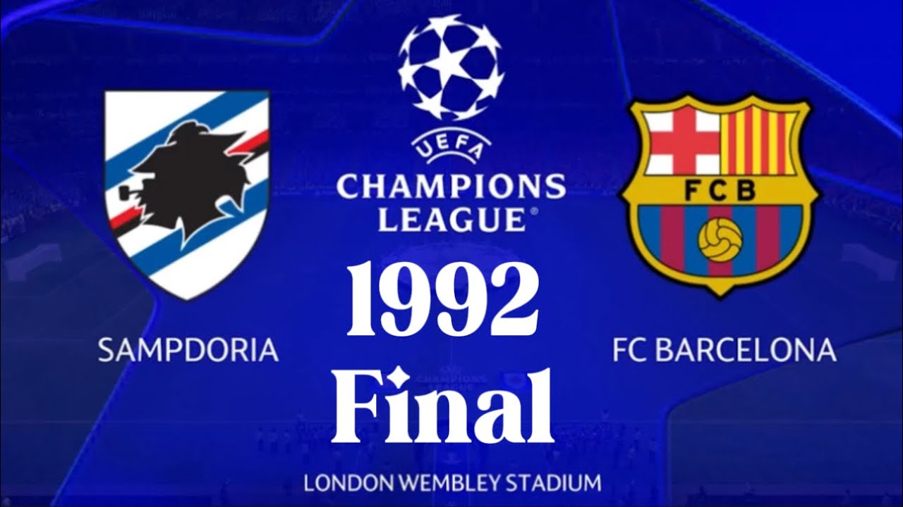 UCL FINALS ARCHIVE: 1992 Final in FC 25 - Sampdoria v Barcelona - YouTube