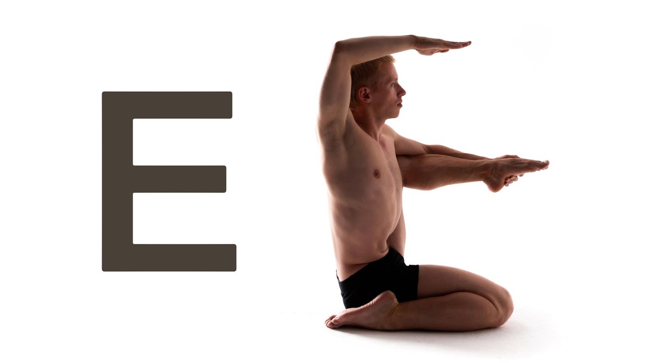Human Alphabet (letter E) - YouTube